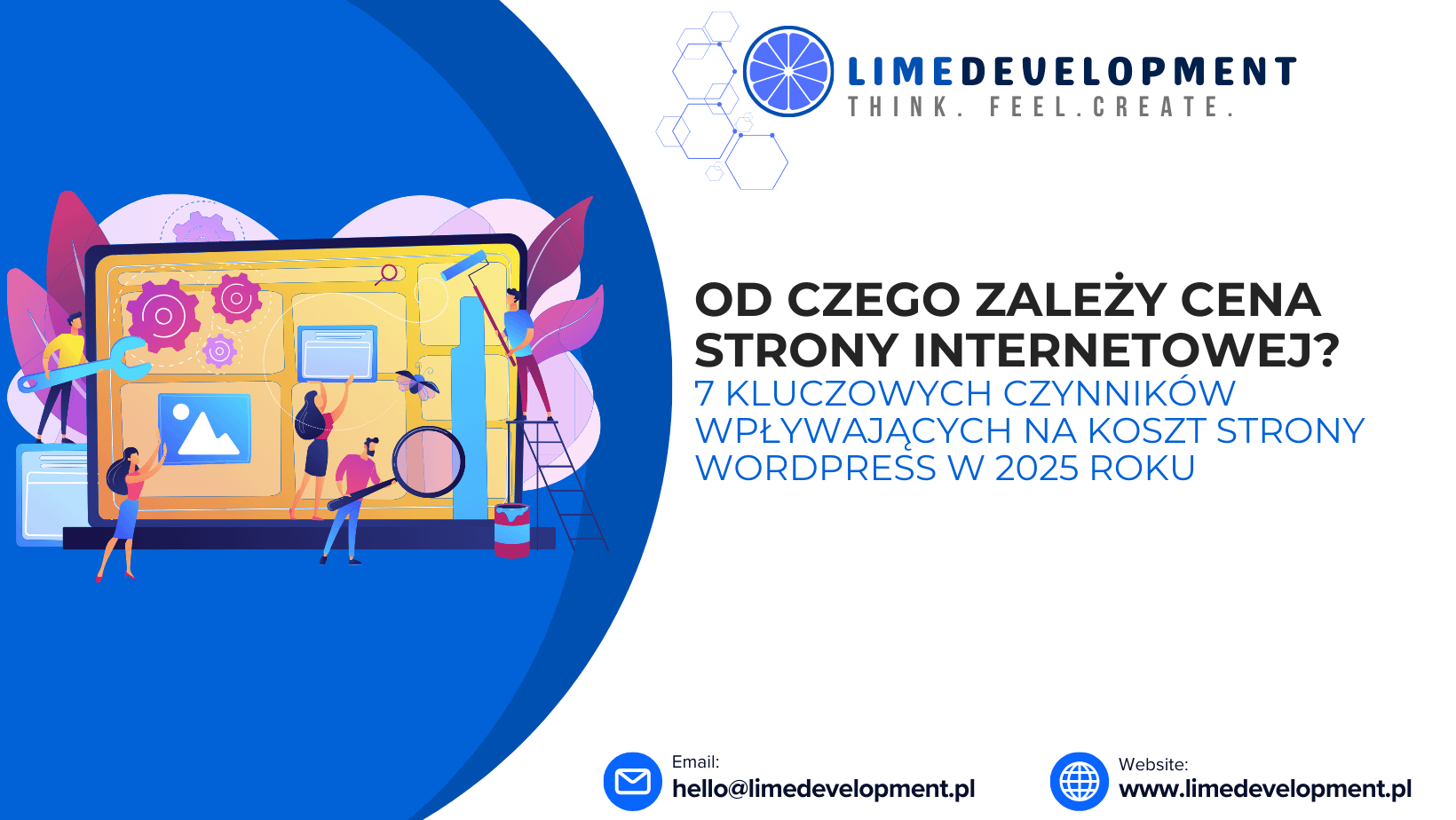 Co wpływa na cenę strony internetowej? - Lime Development